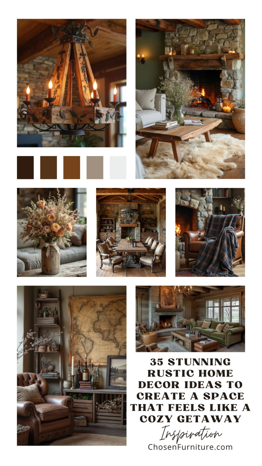 35 Rustic Home Decor Ideas to Create a Space - Chosen Furniture