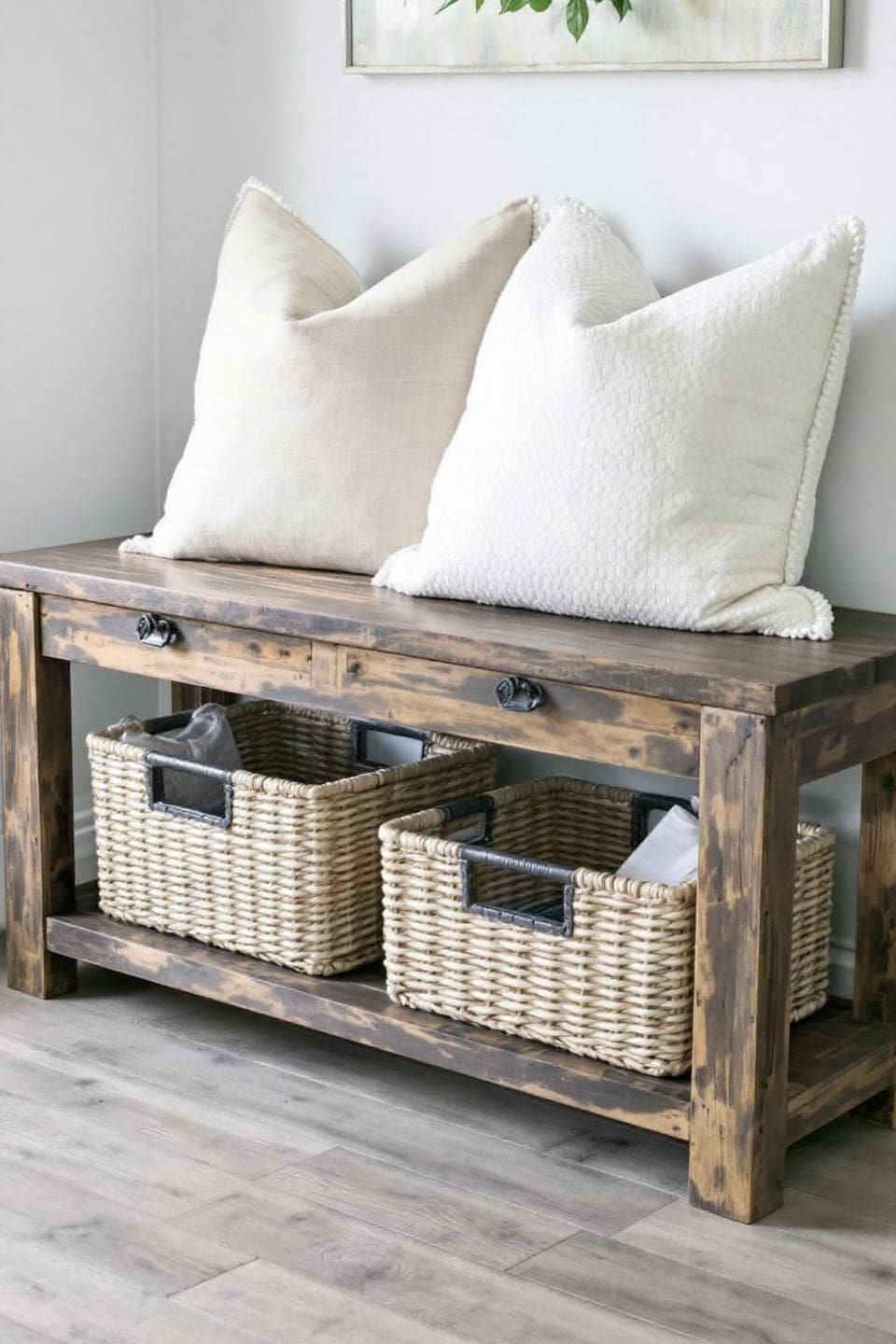 29 Cozy And Inviting Farmhouse Entryway Decorating Ideas - Chosen Furniture