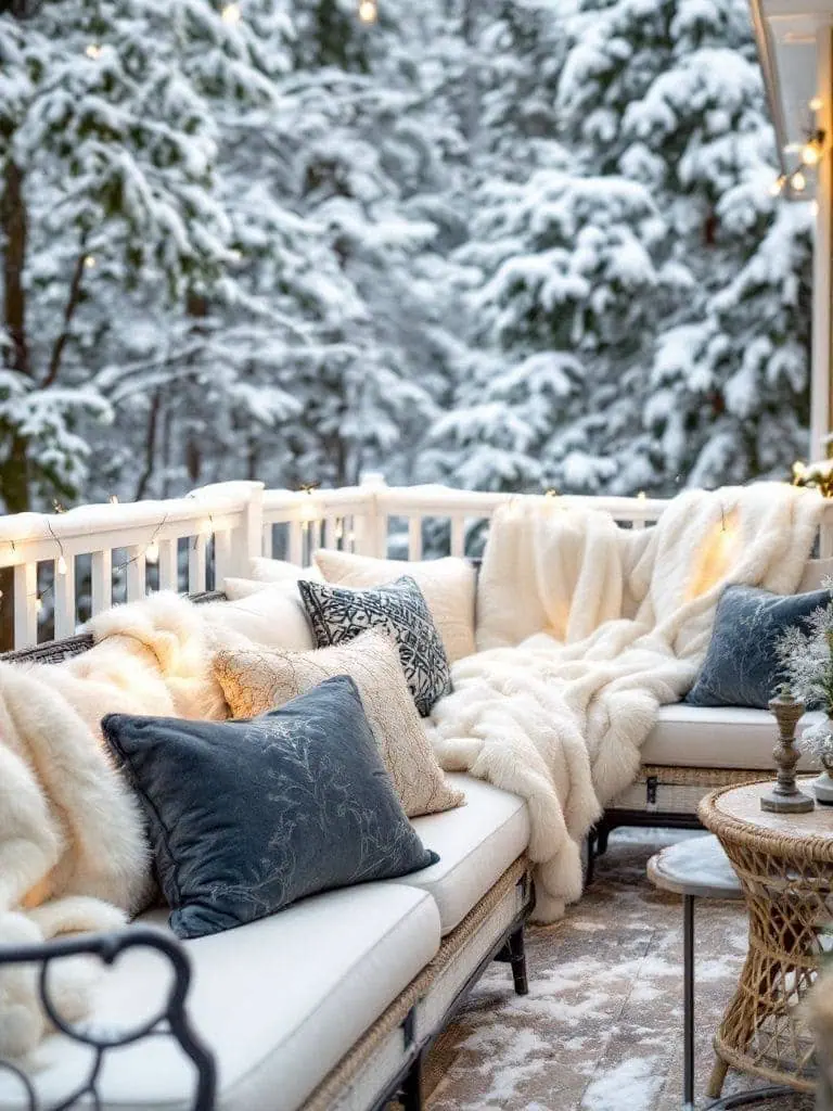 23 Winter Deck Decor Ideas For a a Winter Retreat - Chosen Furniture