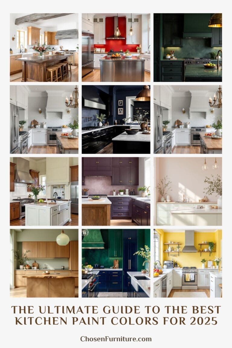 The Ultimate Guide to the Best Kitchen Paint Colors - Chosen Furniture