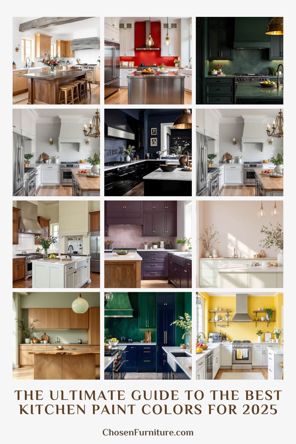 The Ultimate Guide to the Best Kitchen Paint Colors - Chosen Furniture