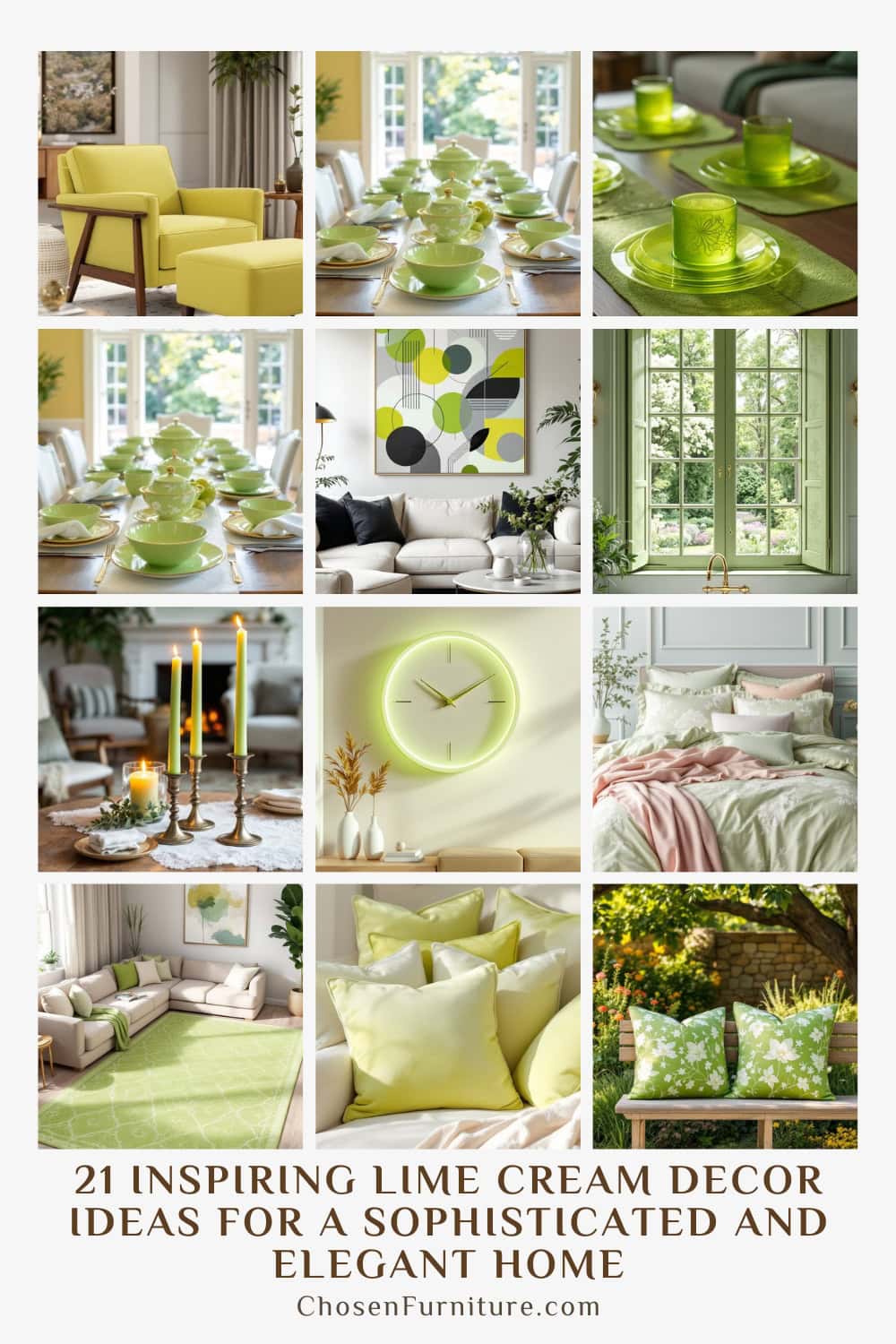 21 Lime Cream Color Decor Ideas for an Elegant Home - Chosen Furniture