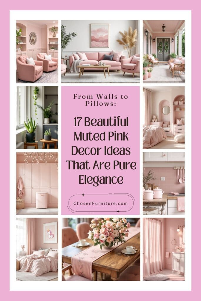 17 Muted Pink Color Decor Ideas You Should Try - Chosen Furniture