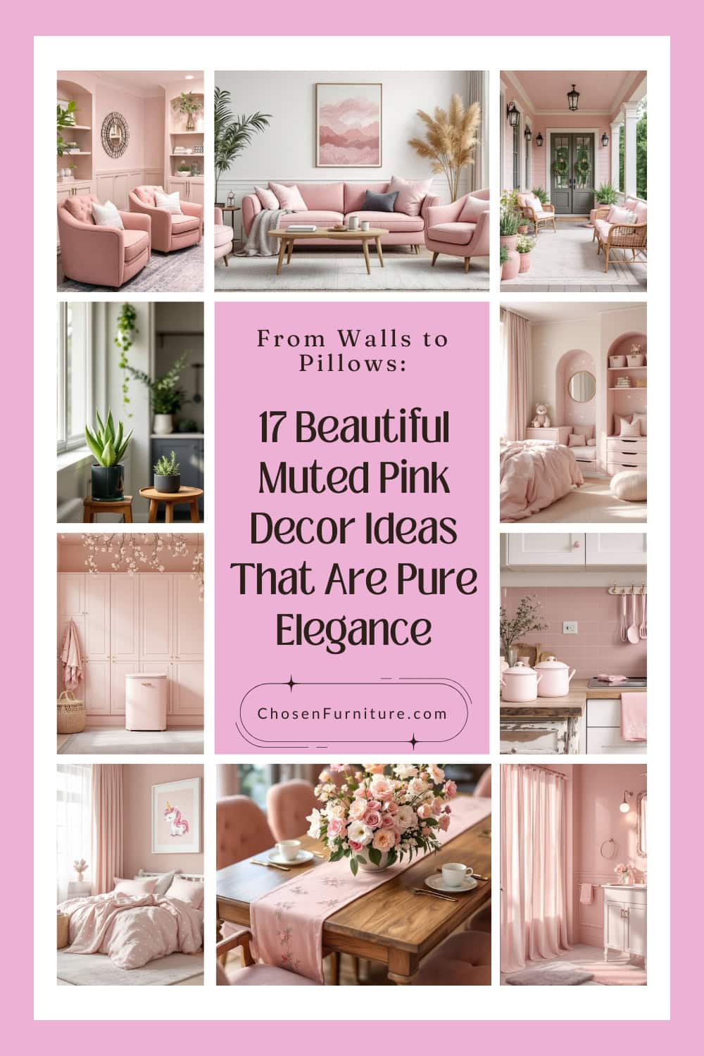 17 Muted Pink Color Decor Ideas You Should Try - Chosen Furniture